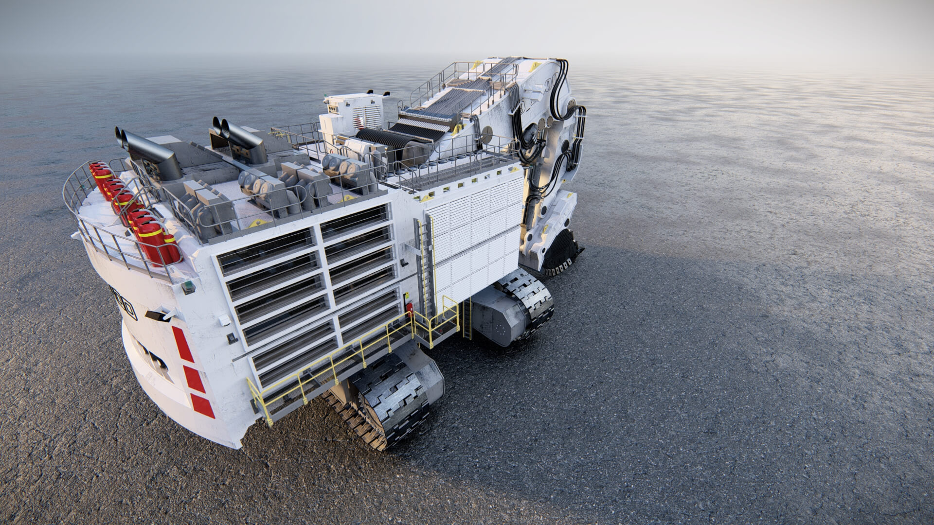 Mining Excavator Proto Liebherr R9 2000 - 3D Model by AlphaGroup