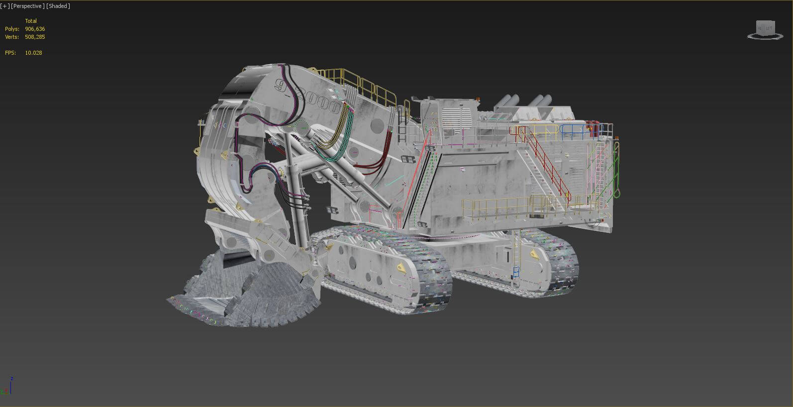 Mining Excavator Proto Liebherr R9 2000 - 3D Model by AlphaGroup
