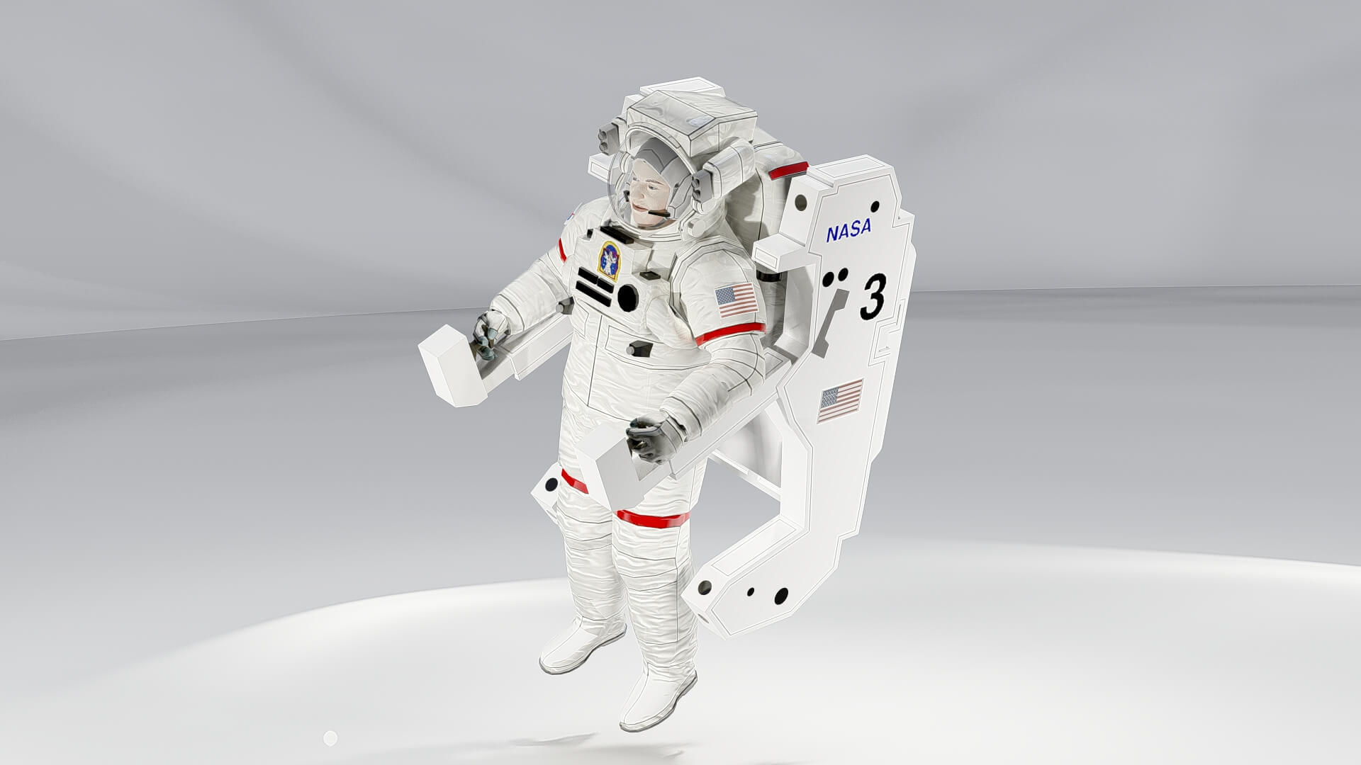 Spacesuit Extravehicular Mobility Unit MMU - 3D Model by AlphaGroup