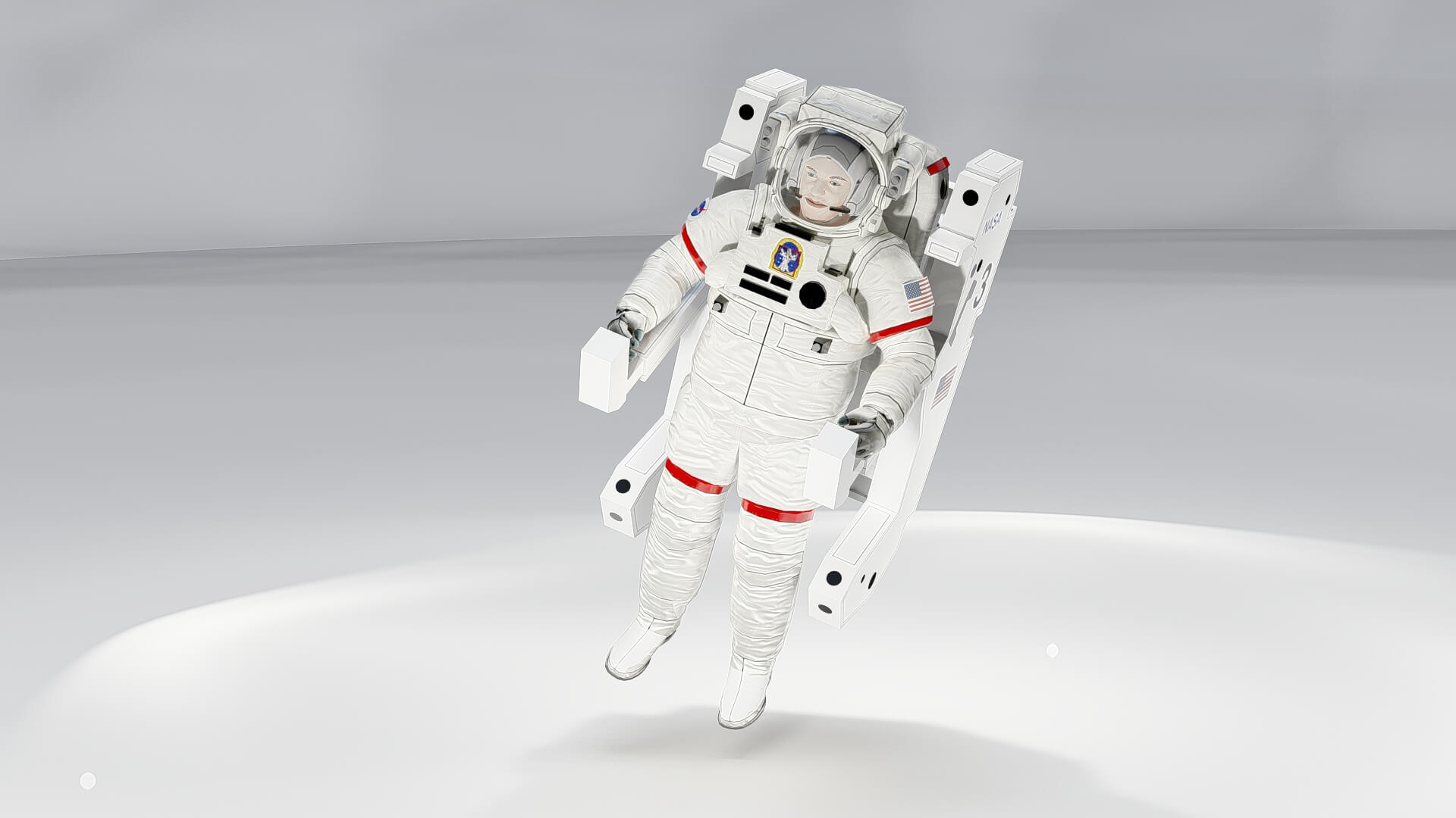 Spacesuit Extravehicular Mobility Unit MMU - 3D Model by AlphaGroup