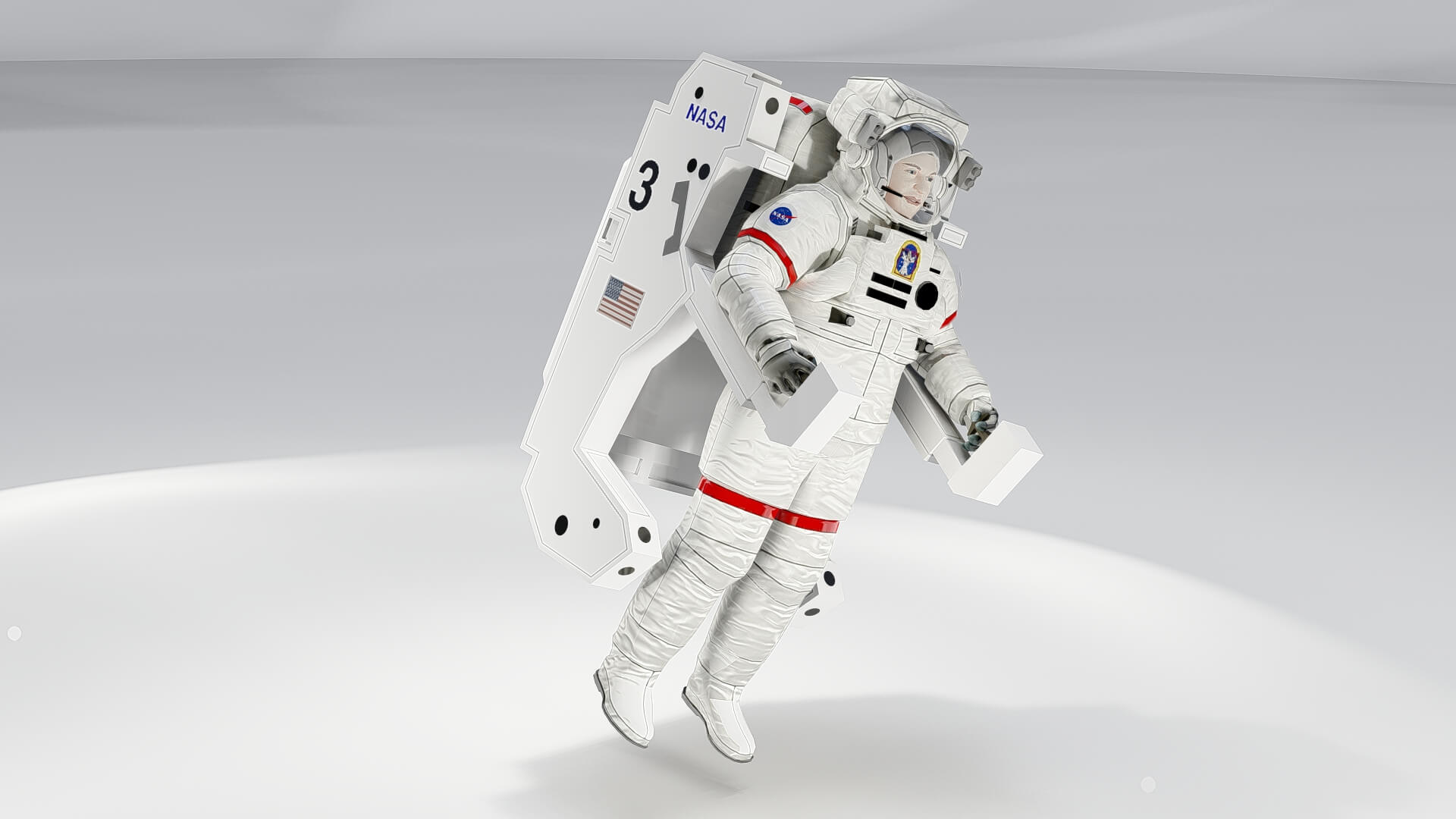 Spacesuit Extravehicular Mobility Unit MMU - 3D Model by AlphaGroup