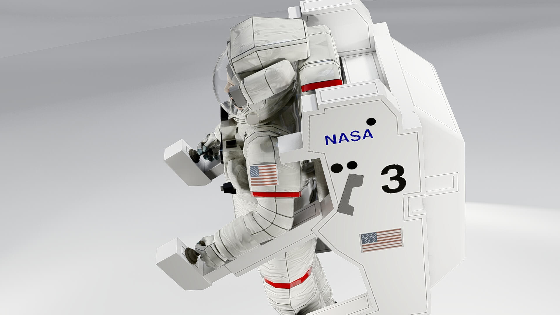 Spacesuit Extravehicular Mobility Unit MMU - 3D Model by AlphaGroup
