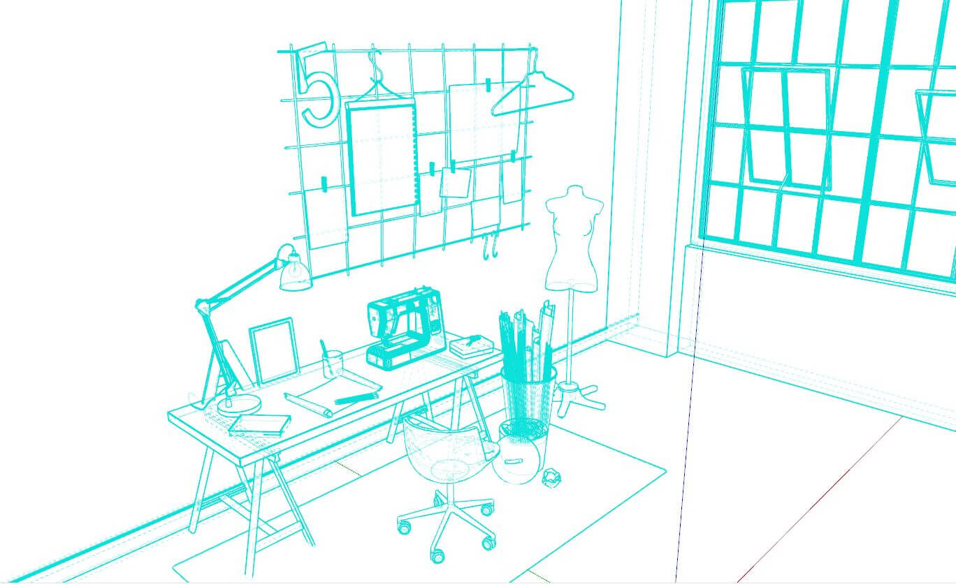 Fashion Designer Studio - 3D Model by AlphaGroup