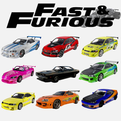 Fast & Furious Cars Collection by AlphaGroup