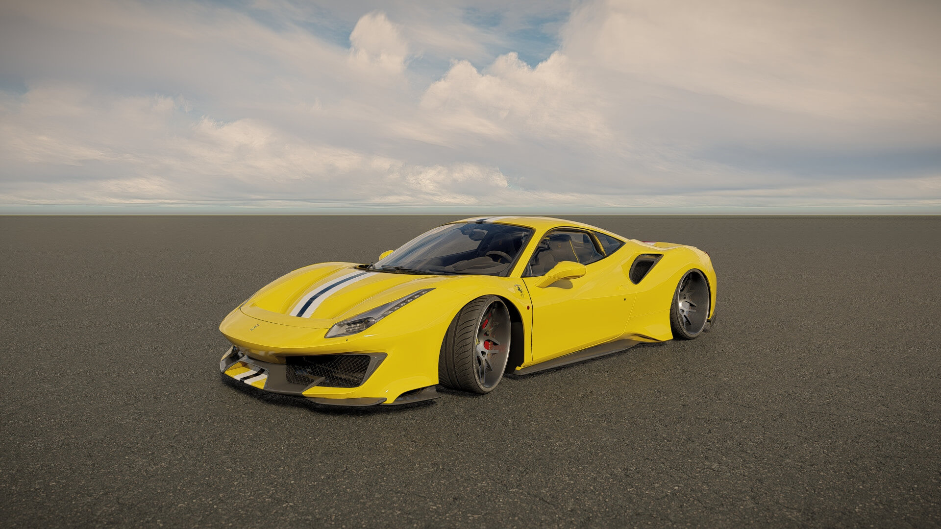 Ferrari 488 Pista - 3D Model by AlphaGroup