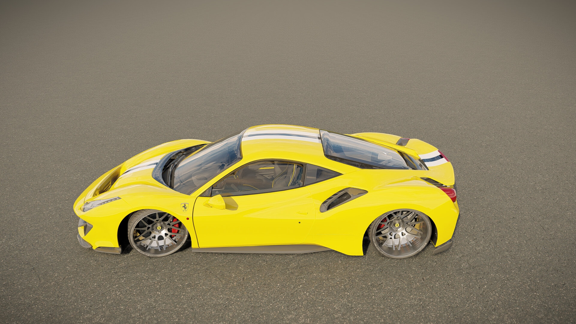 Ferrari 488 Pista - 3D Model by AlphaGroup