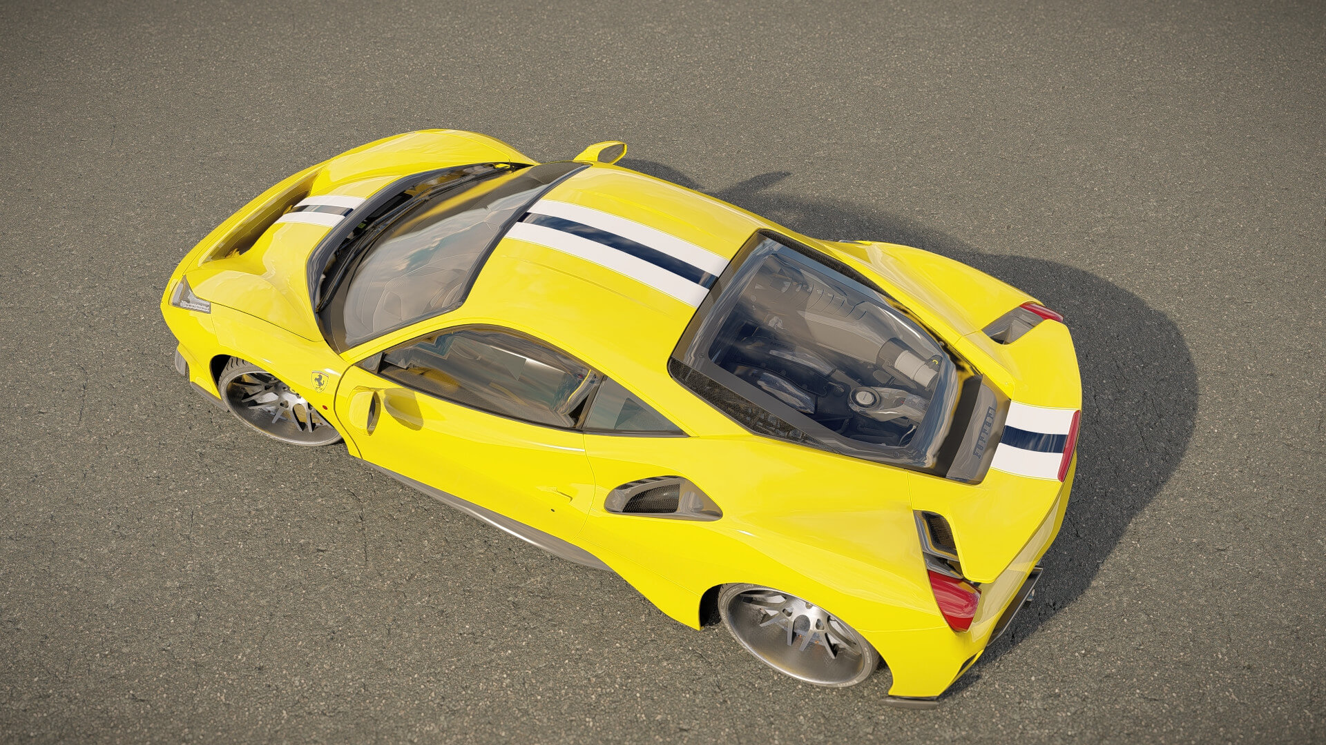 Ferrari 488 Pista - 3D Model by AlphaGroup