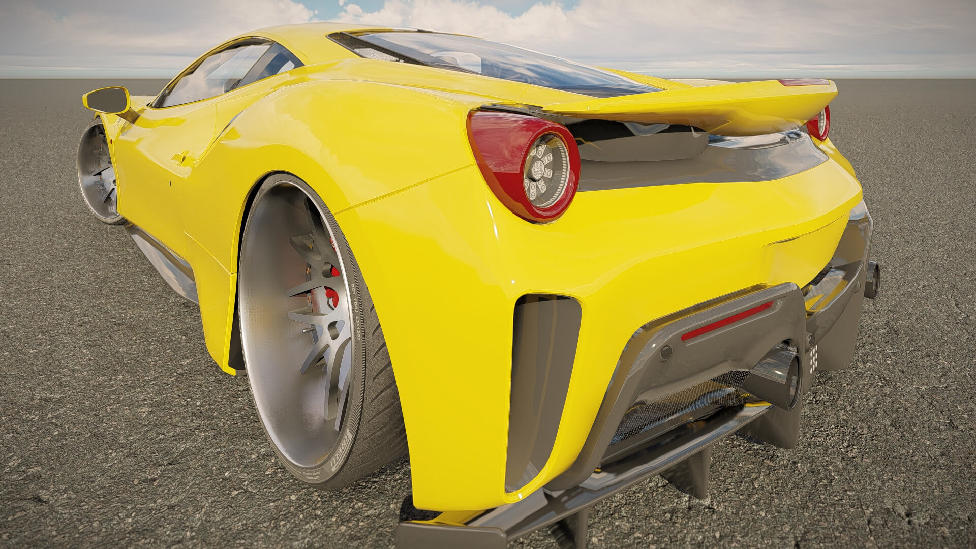 Ferrari 488 Pista - 3D Model by AlphaGroup