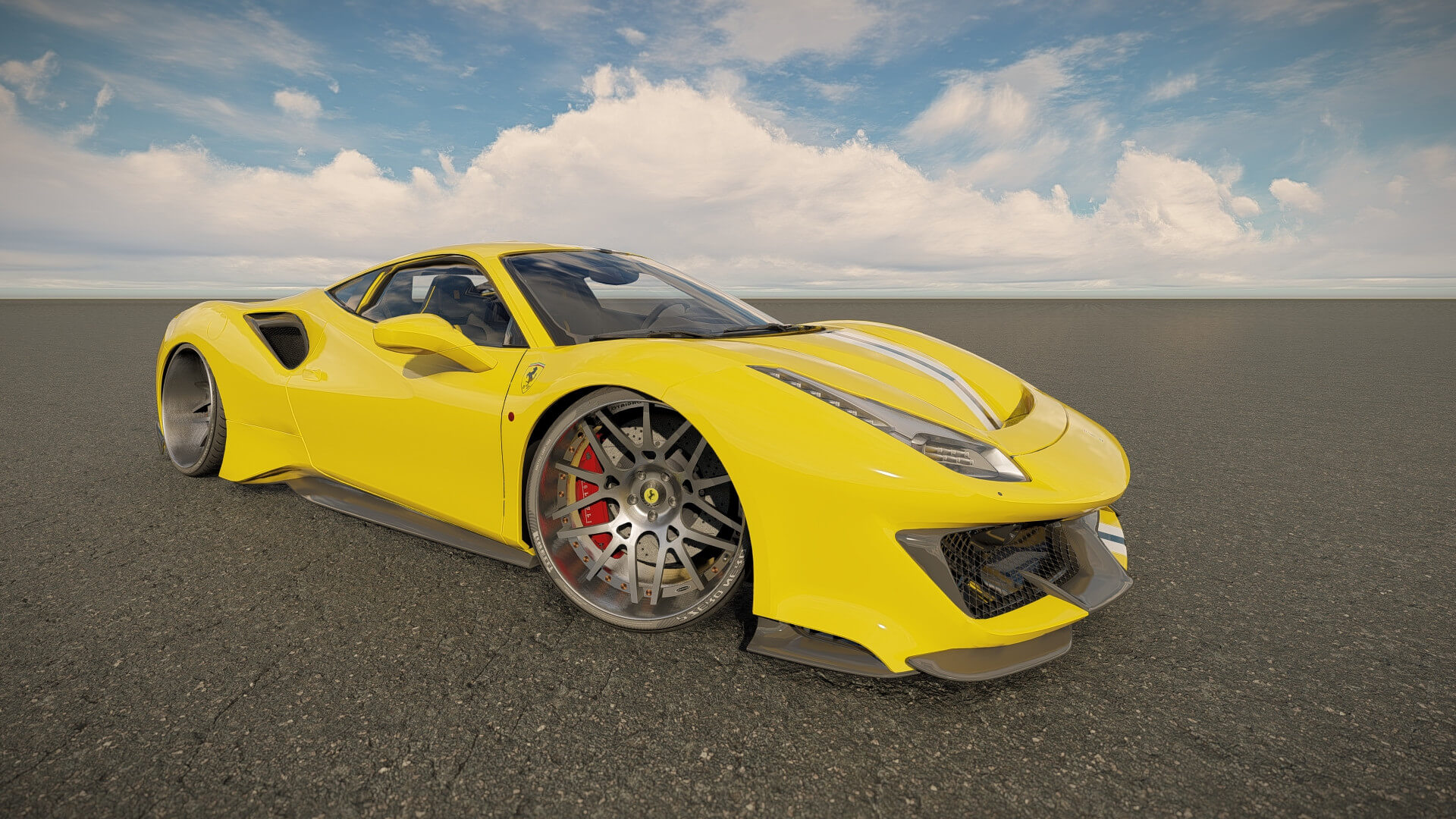Ferrari 488 Pista - 3D Model by AlphaGroup