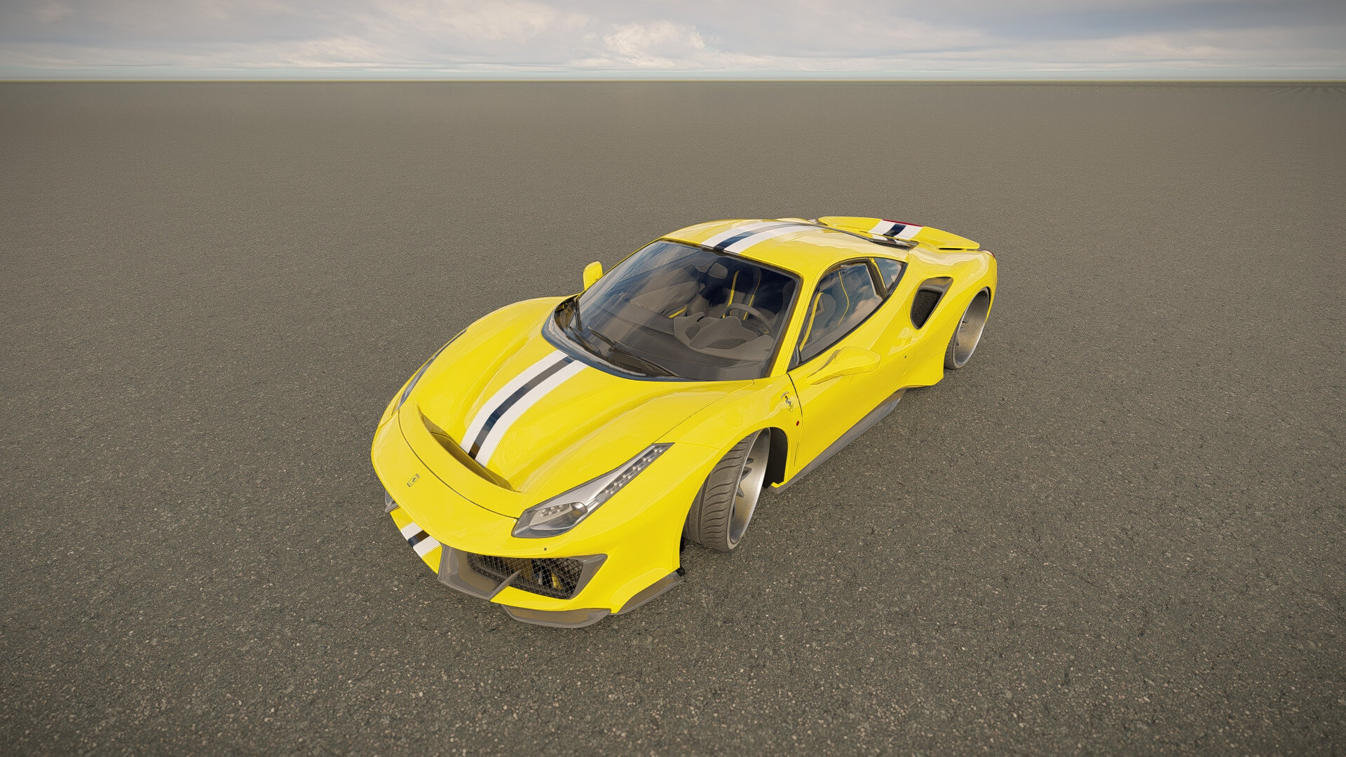 Ferrari 488 Pista - 3D Model by AlphaGroup