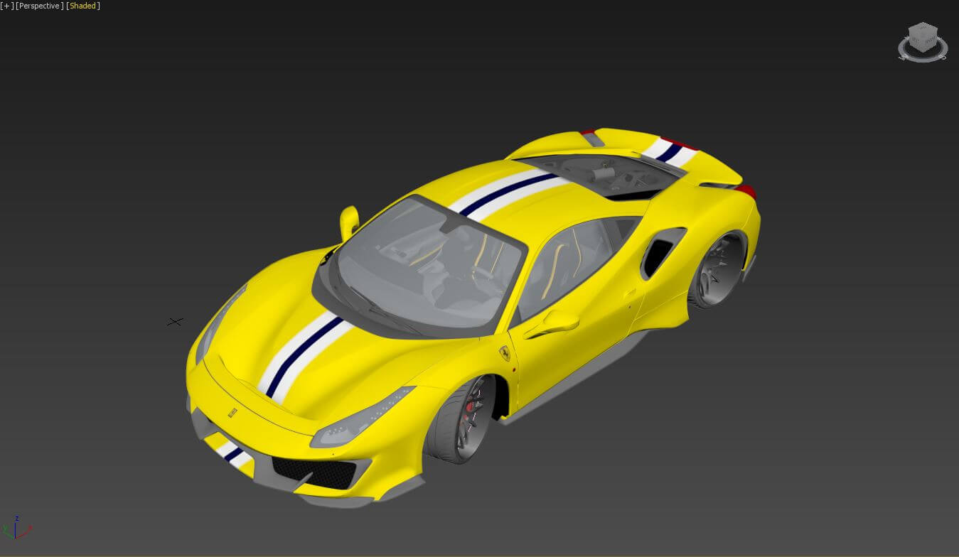 Ferrari 488 Pista - 3D Model by AlphaGroup