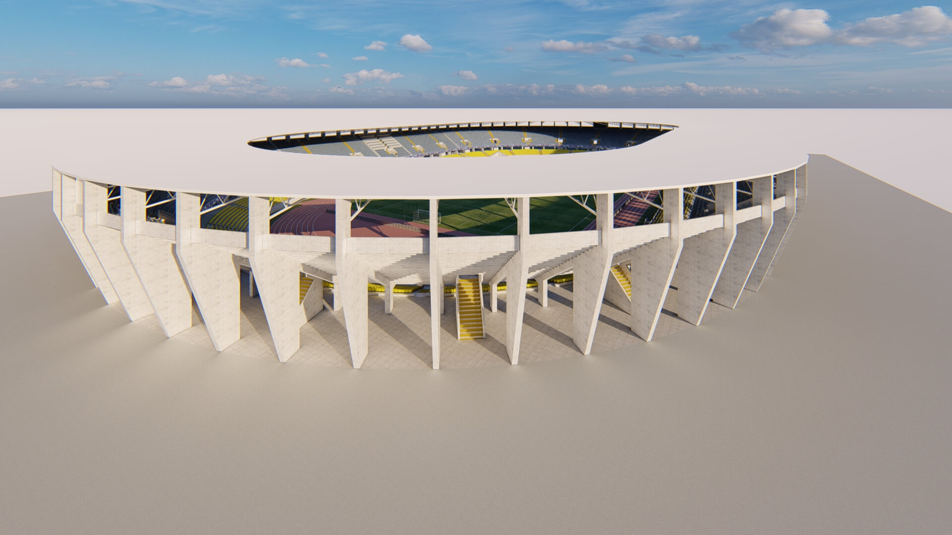 Football Stadium - 3D Model by AlphaGroup