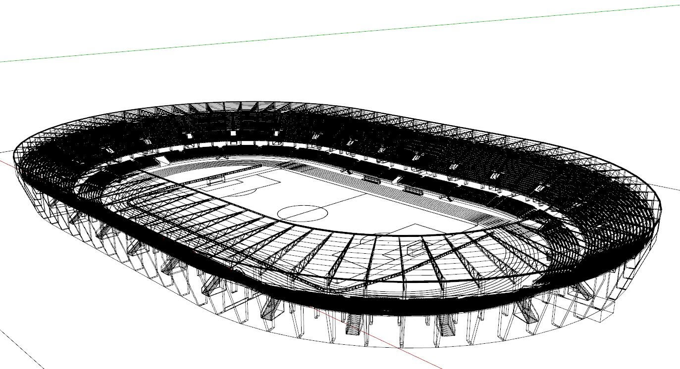 Football Stadium - 3D Model by AlphaGroup