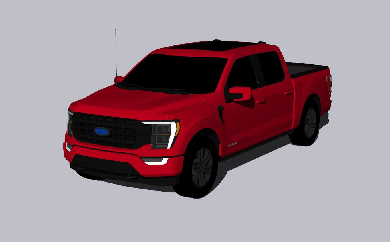 Ford F-150 2022 3D Model by AlphaGroup