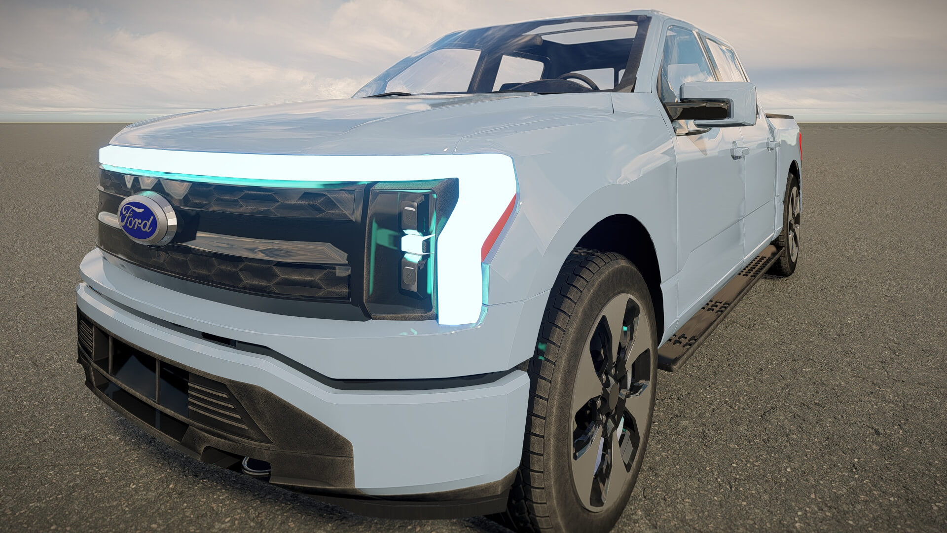 Ford F150 Lightning Platinum 2023 - 3D Model by AlphaGroup
