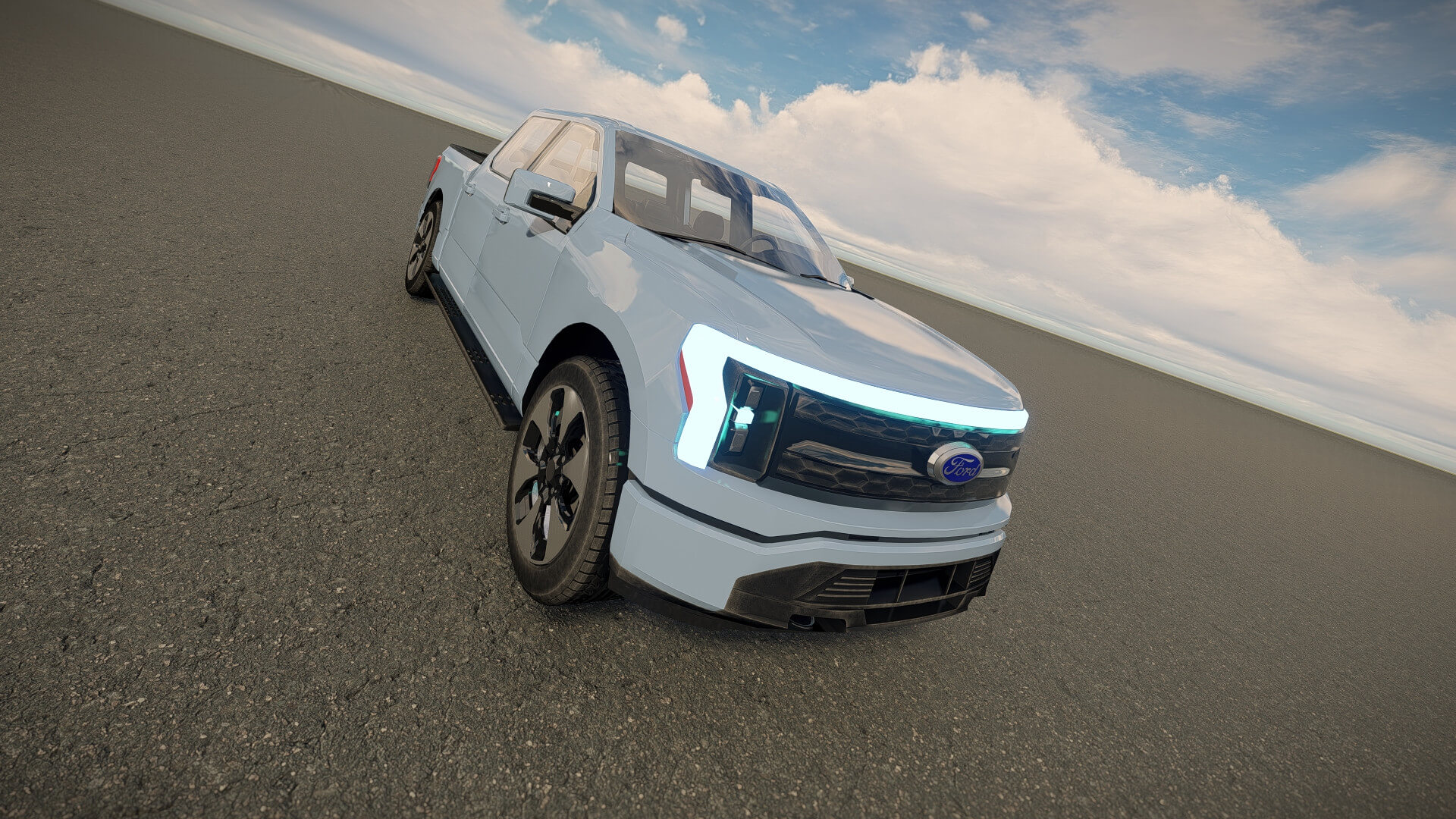 Ford F150 Lightning Platinum 2023 - 3D Model by AlphaGroup