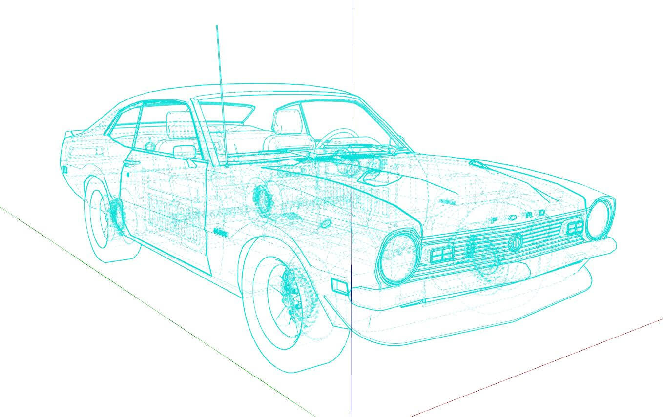Ford Maverick Drawing