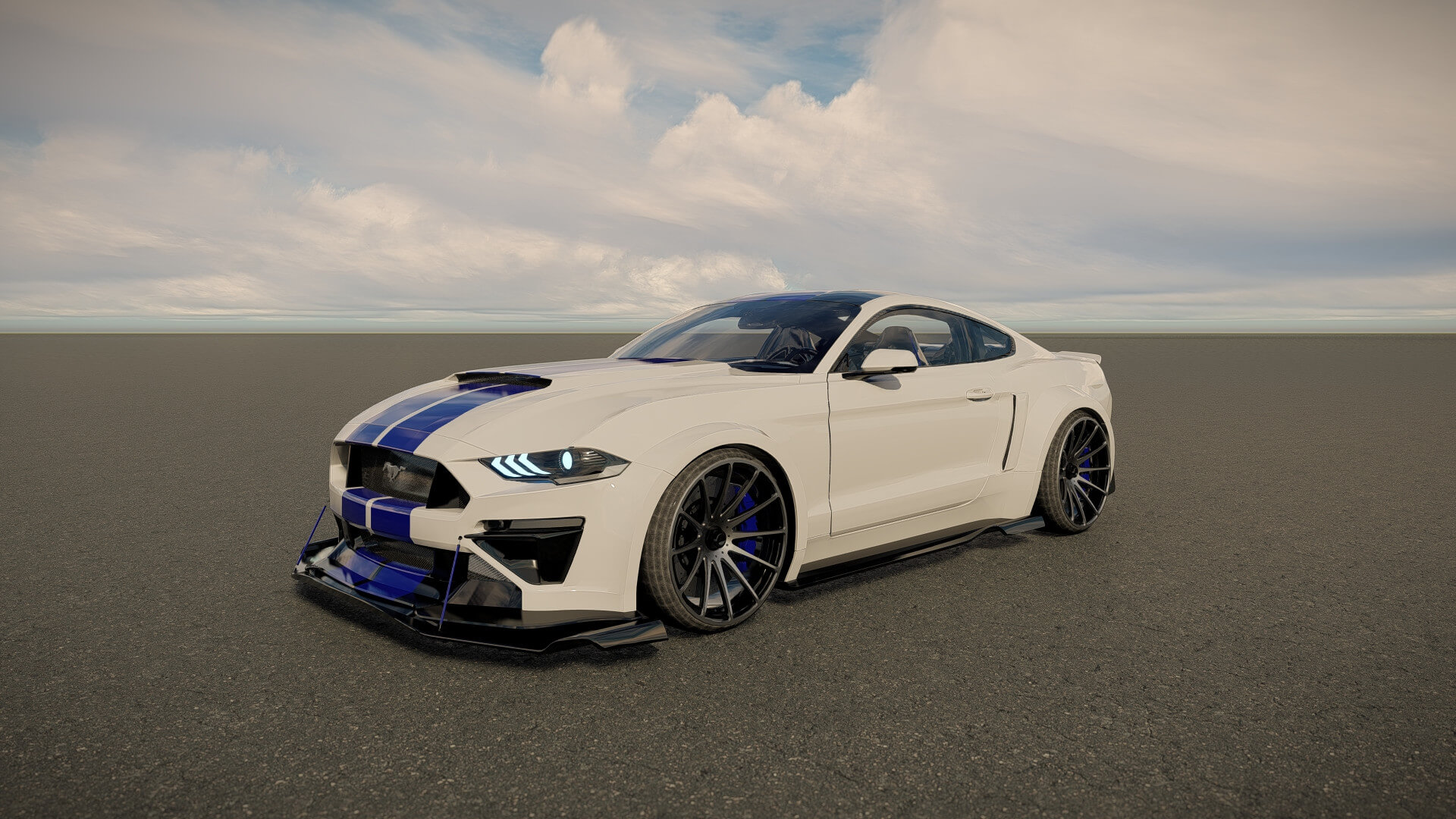 Ford Mustang 2022 Tuned - 3D Model by AlphaGroup