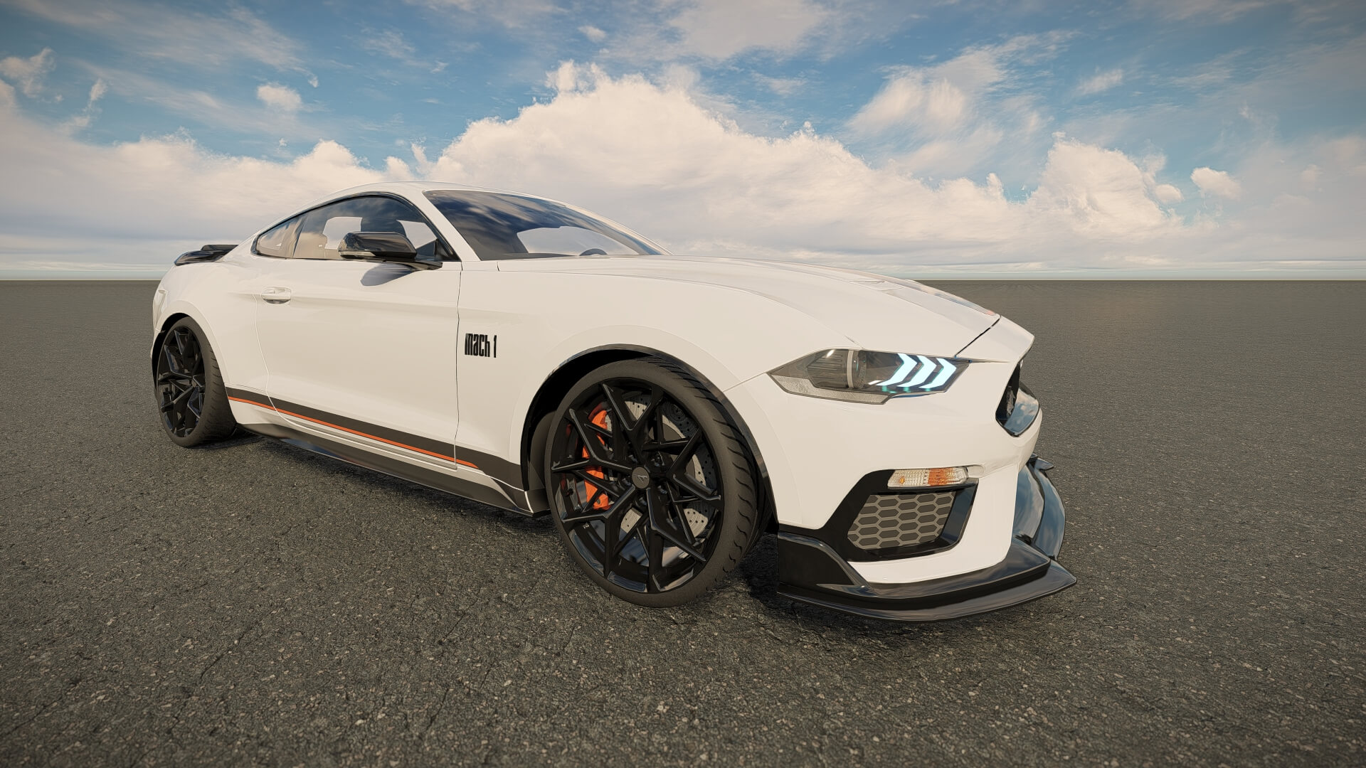 Ford Mustang Mach 1 2023 - 3D Model by AlphaGroup