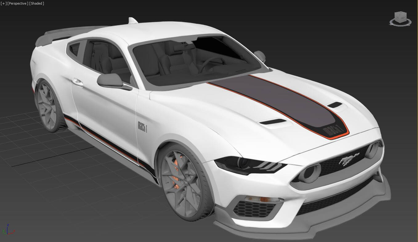 Ford Mustang Mach 1 2023 - 3D Model by AlphaGroup
