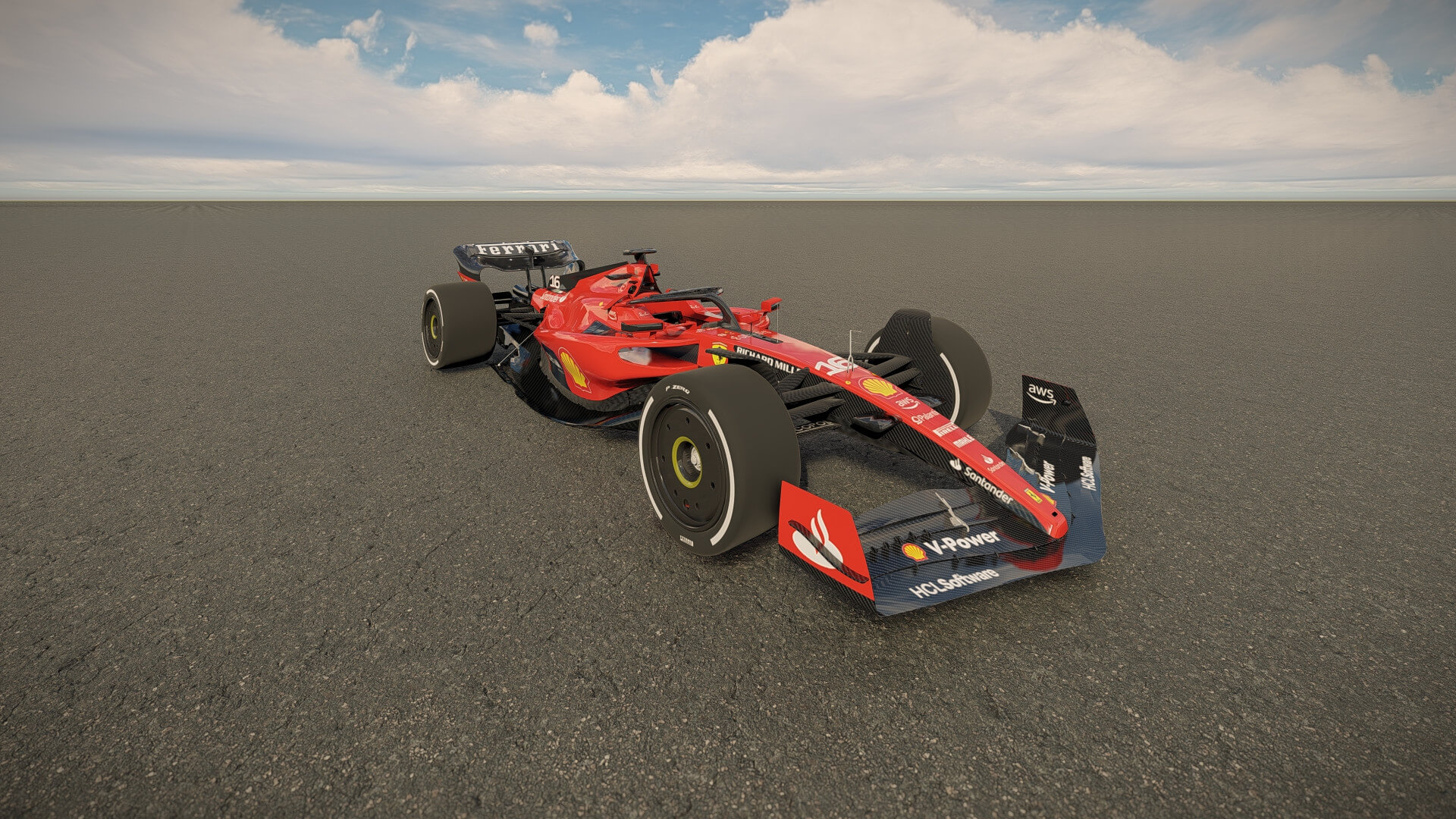 F1 Ferrari SF23 2023 - 3D Model by AlphaGroup