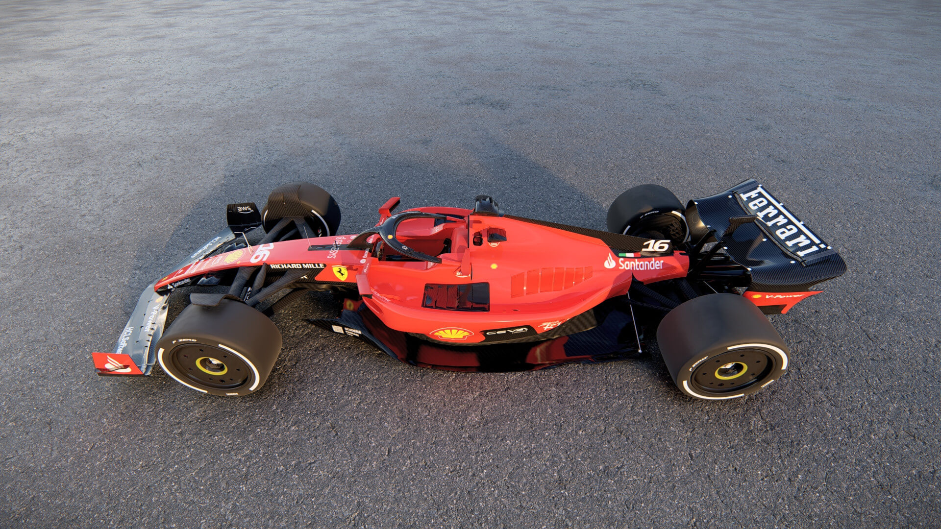F1 Ferrari SF23 2023 - 3D Model by AlphaGroup