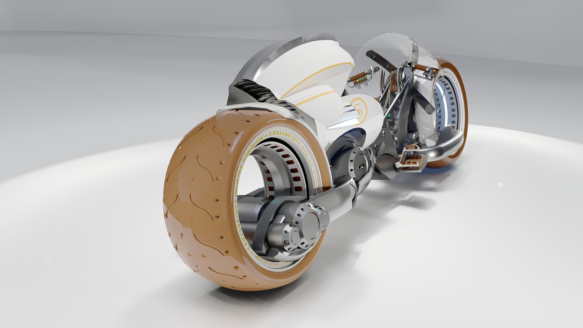 Futuristic Motorcycle 2 - 3D Model by AlphaGroup