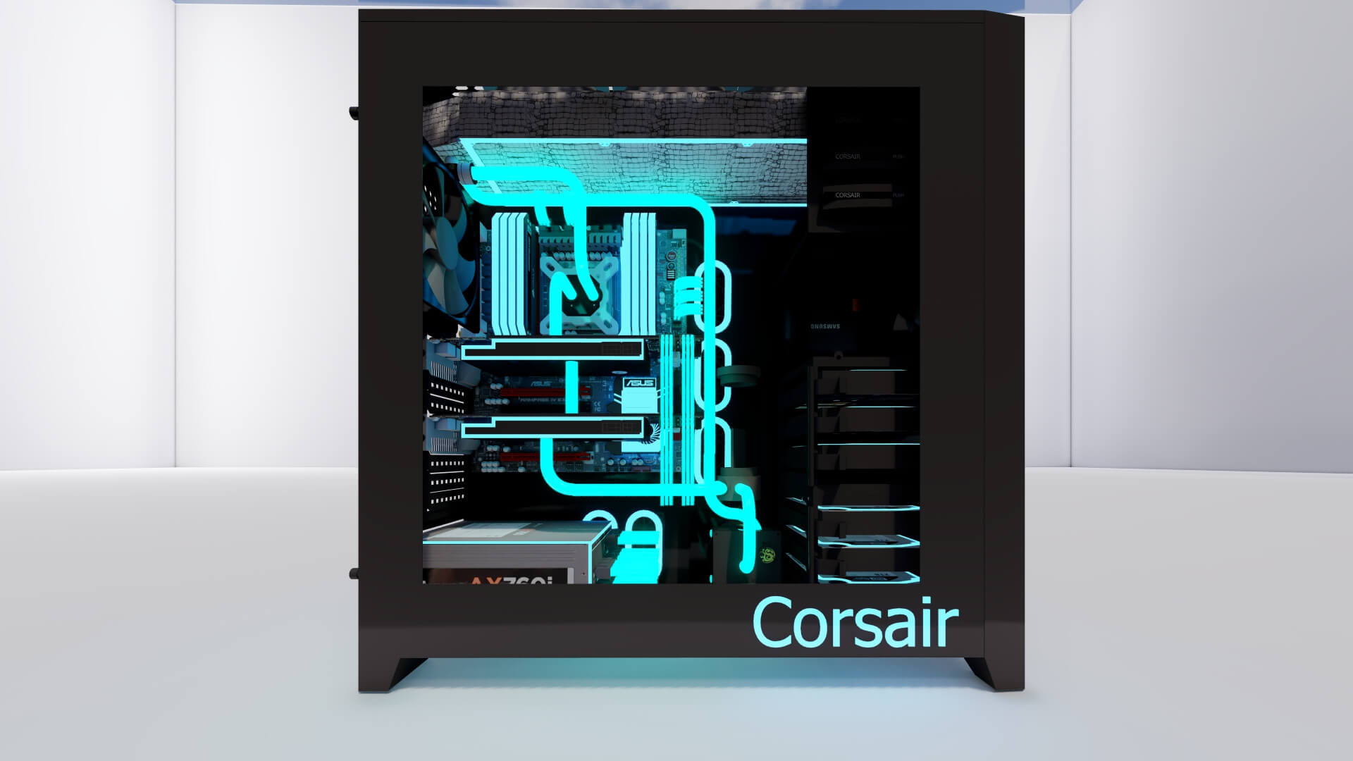 Corsair Desktop PC - 3D Model by AlphaGroup