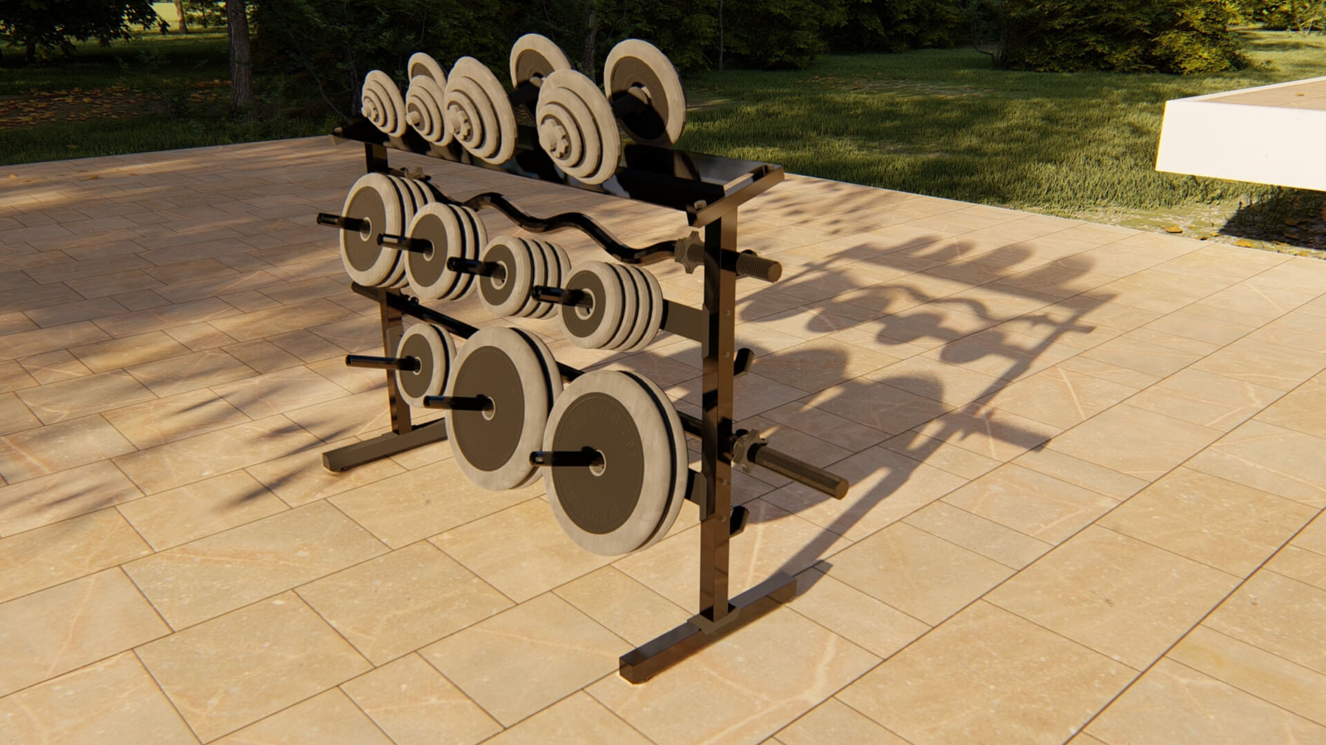 Gym Fitness Weight Collection - 3D Model by AlphaGroup