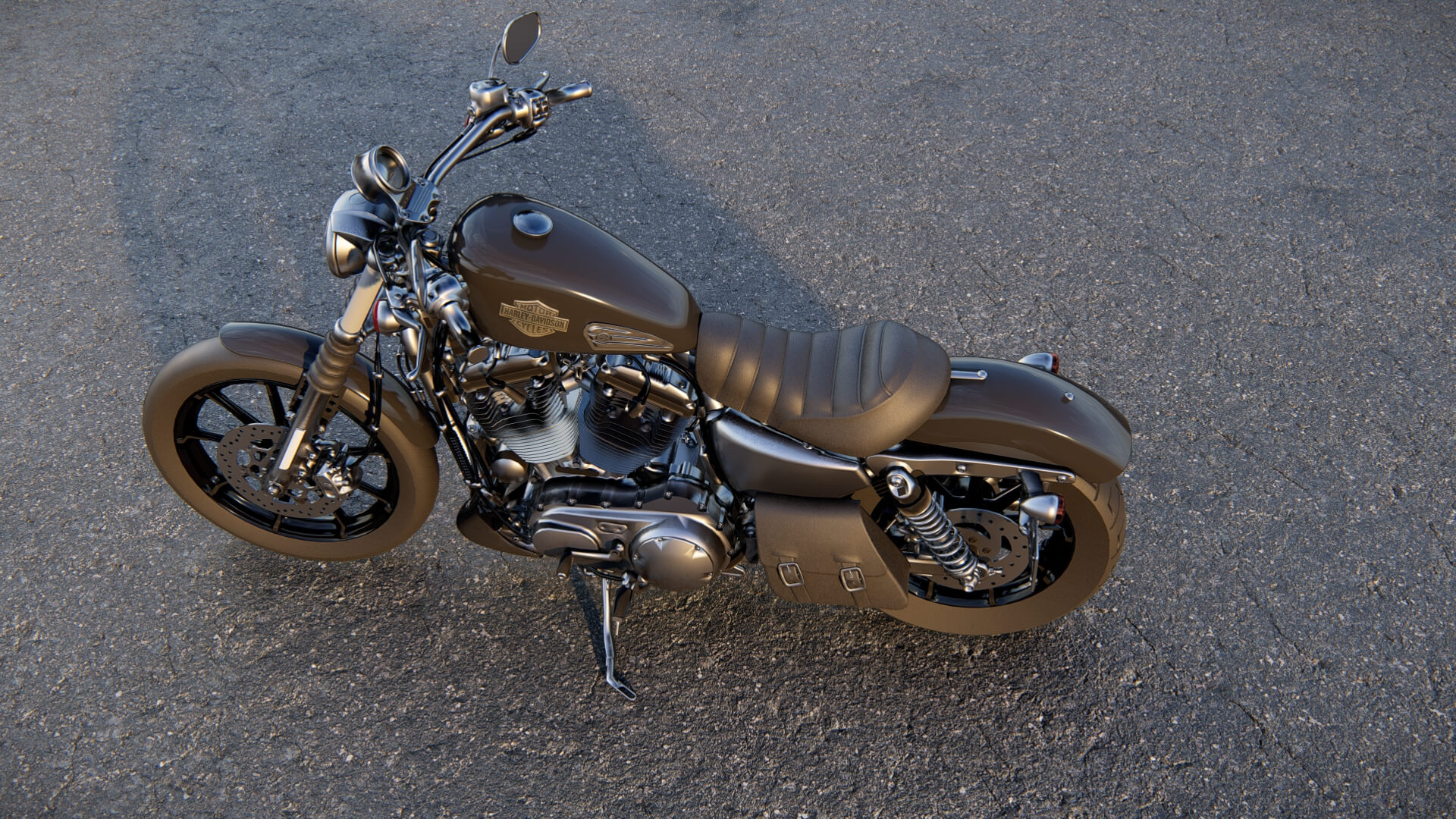 Harley Davidson Iron 883 - 3D Model by AlphaGroup