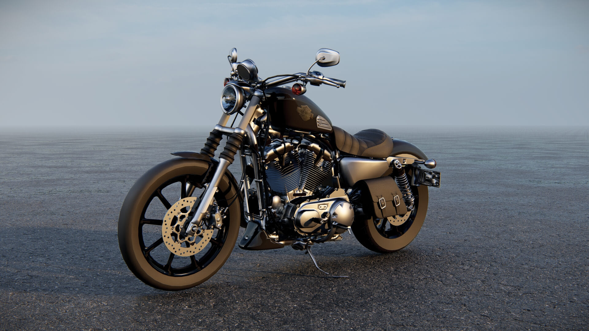 Harley Davidson Iron 883 - 3D Model by AlphaGroup