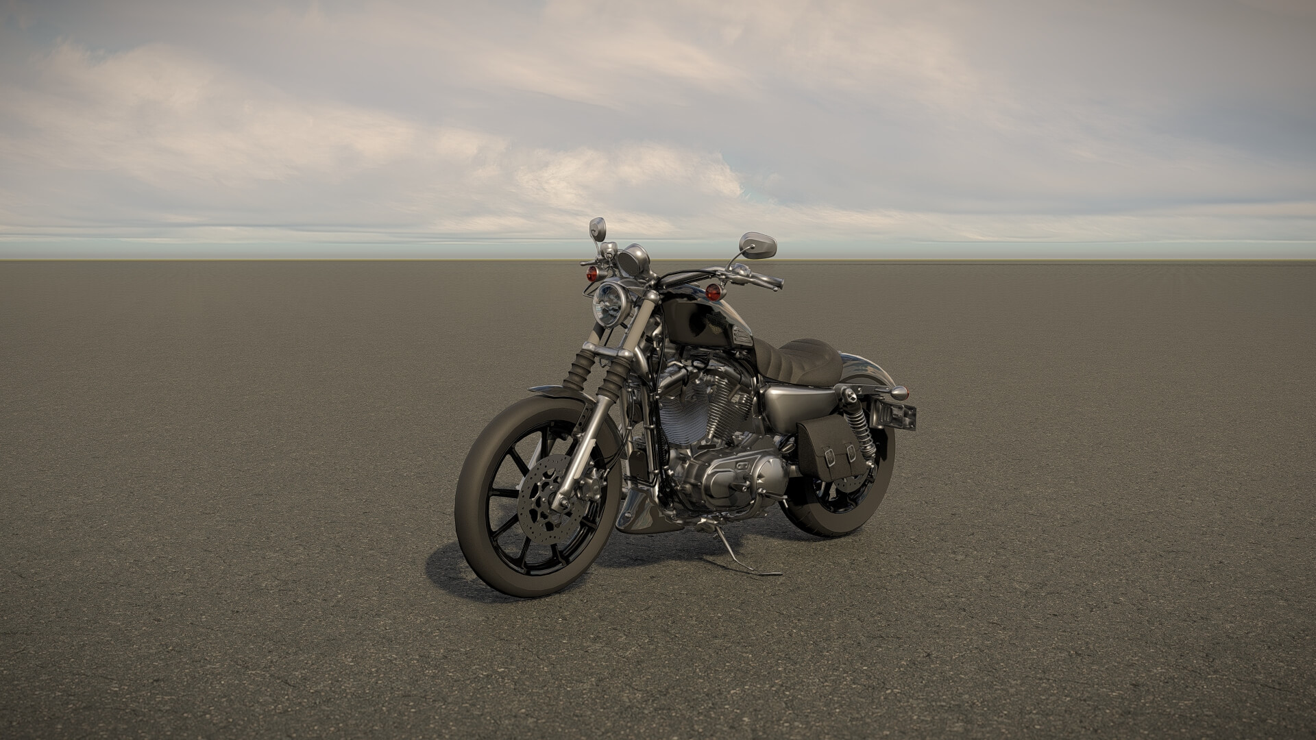 Harley Davidson Iron 883 - 3D Model by AlphaGroup