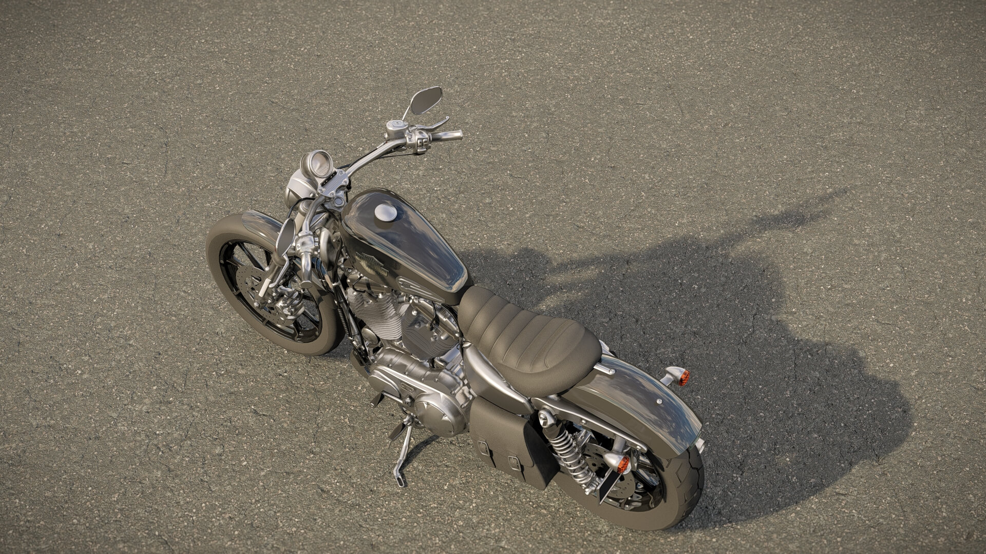 Harley Davidson Iron 883 - 3D Model by AlphaGroup