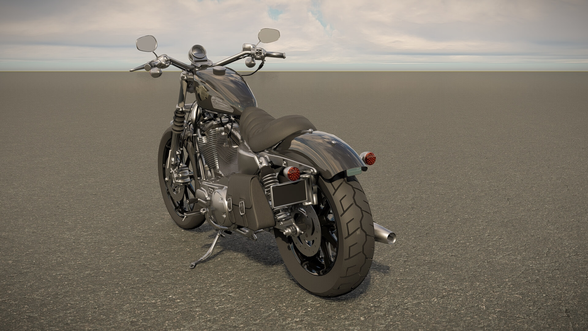 Harley Davidson Iron 883 - 3D Model by AlphaGroup