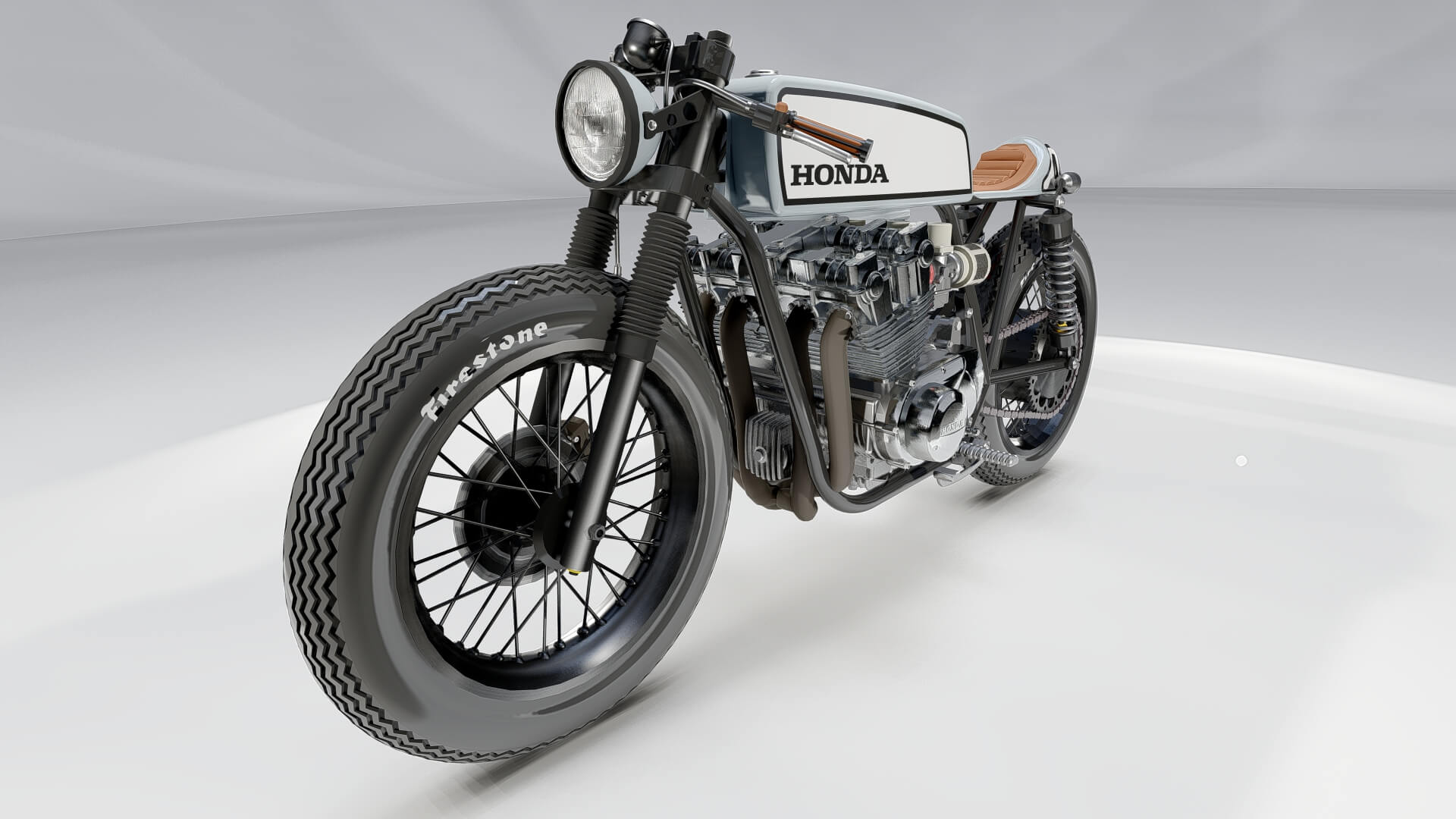 Honda CB750 Motorcycle - 3D Model by AlphaGroup