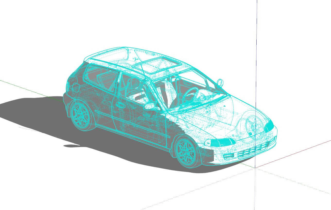 Honda Civic Hatchback - 3D Model by AlphaGroup