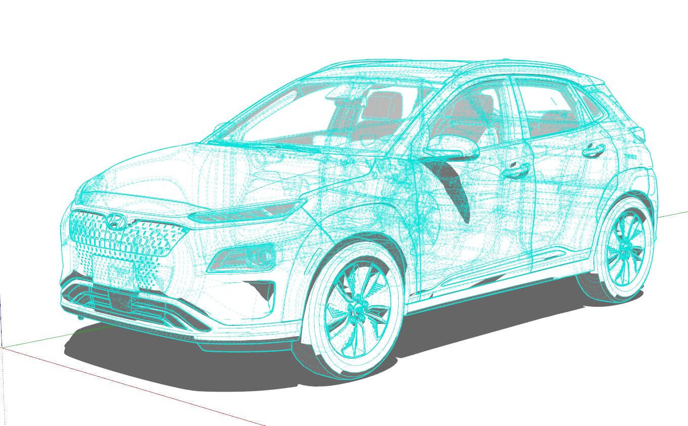 Hyundai Kona Electric 2022 - 3D Model by AlphaGroup