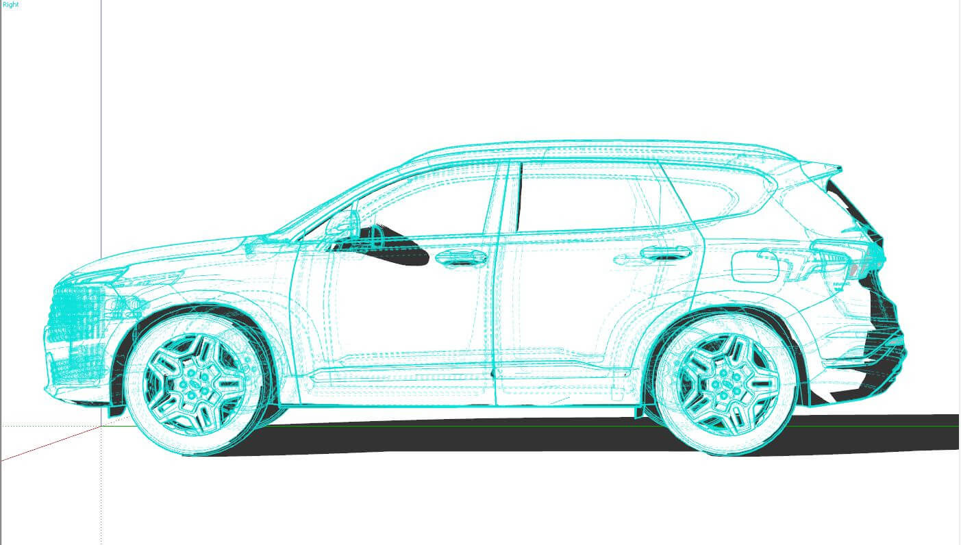 Hyundai Santa Fe 2022 - 3D Model by AlphaGroup