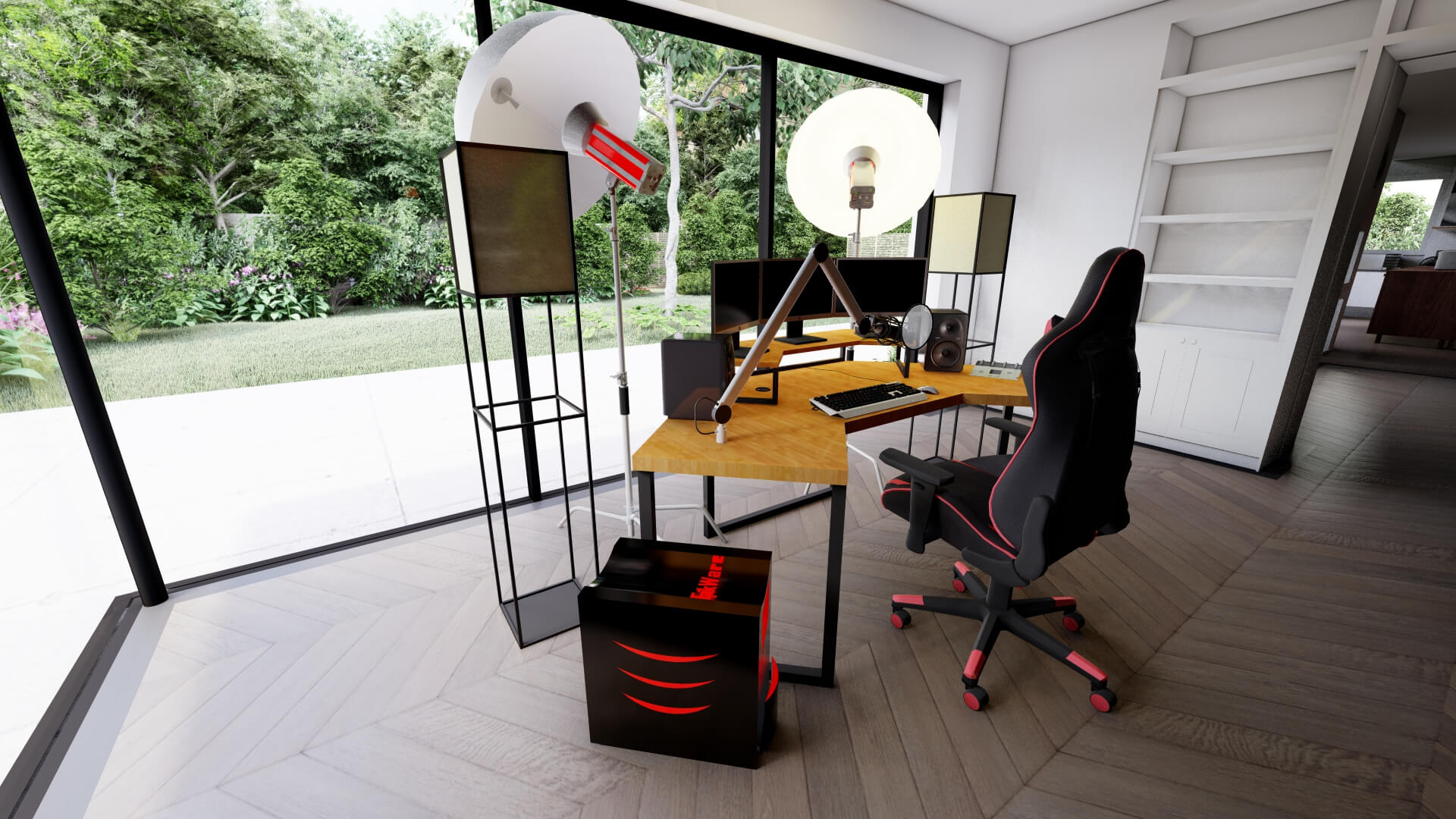 Influencer Desk Setup - 3D Model by AlphaGroup