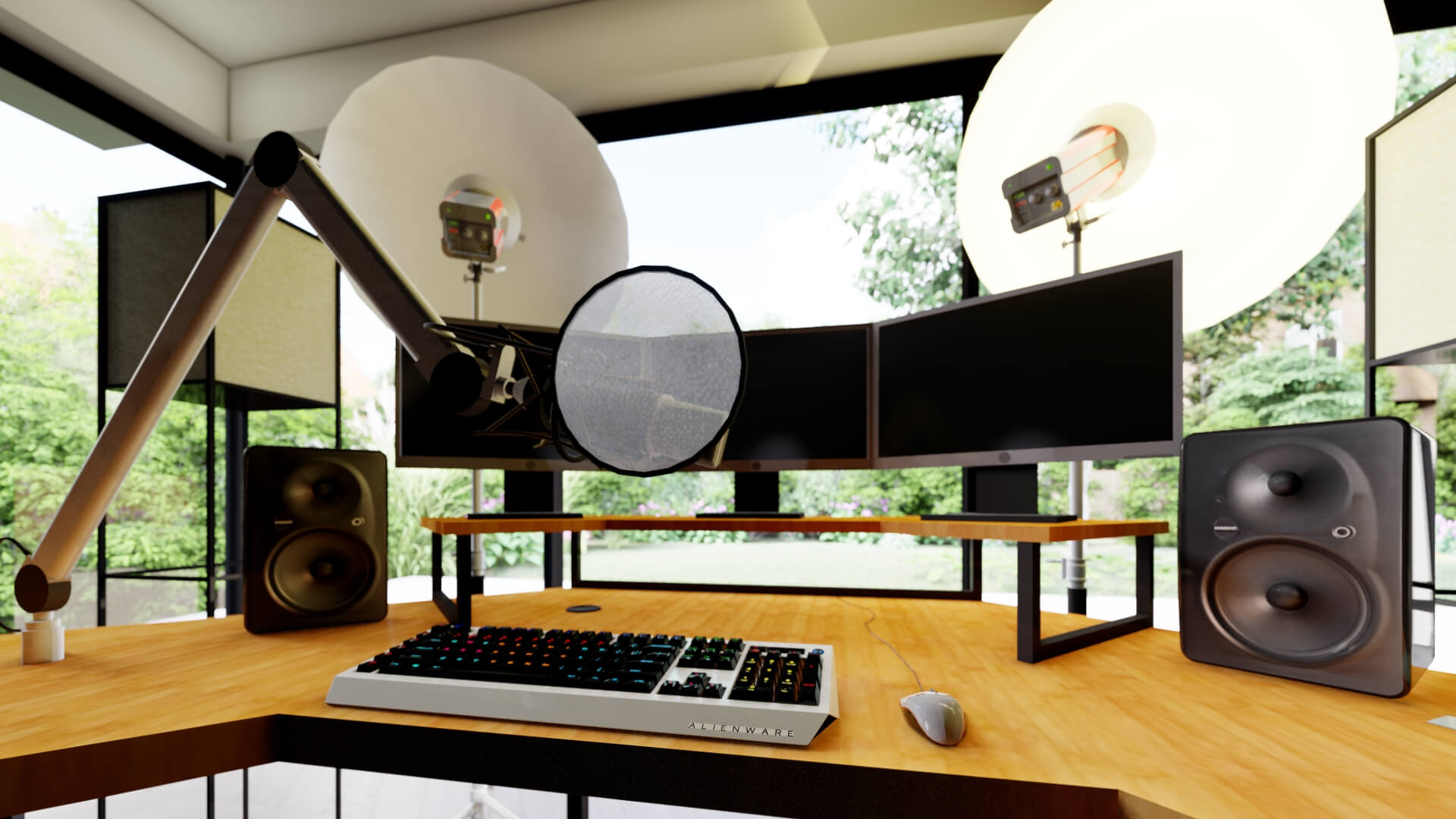 Influencer Desk Setup - 3D Model by AlphaGroup