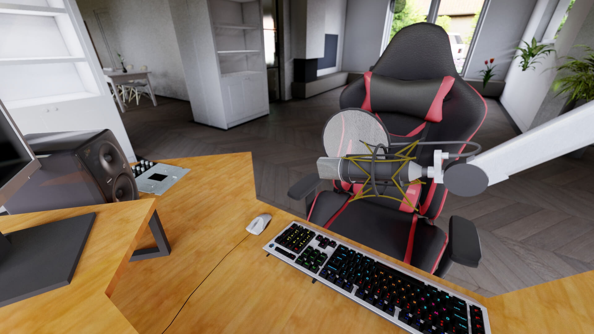 Influencer Desk Setup - 3D Model by AlphaGroup