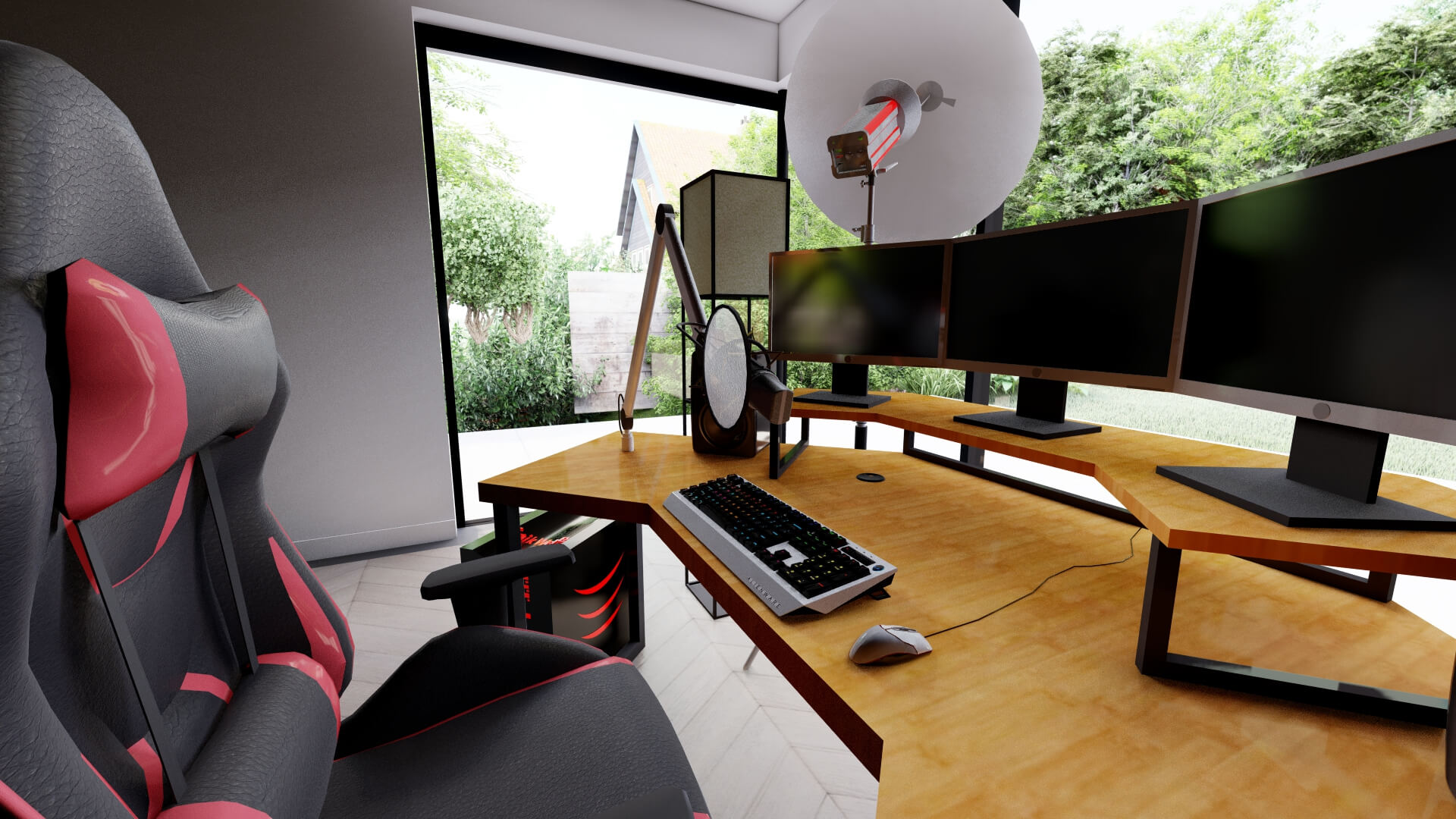 Influencer Desk Setup - 3D Model by AlphaGroup