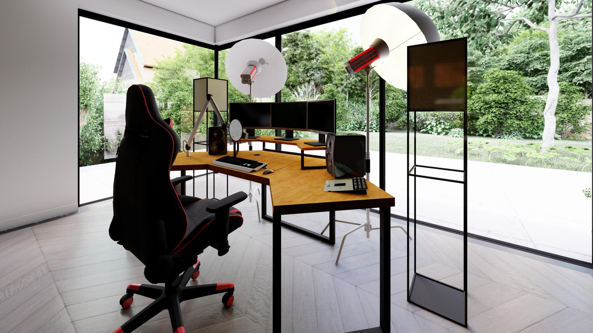 Influencer Desk Setup - 3D Model by AlphaGroup