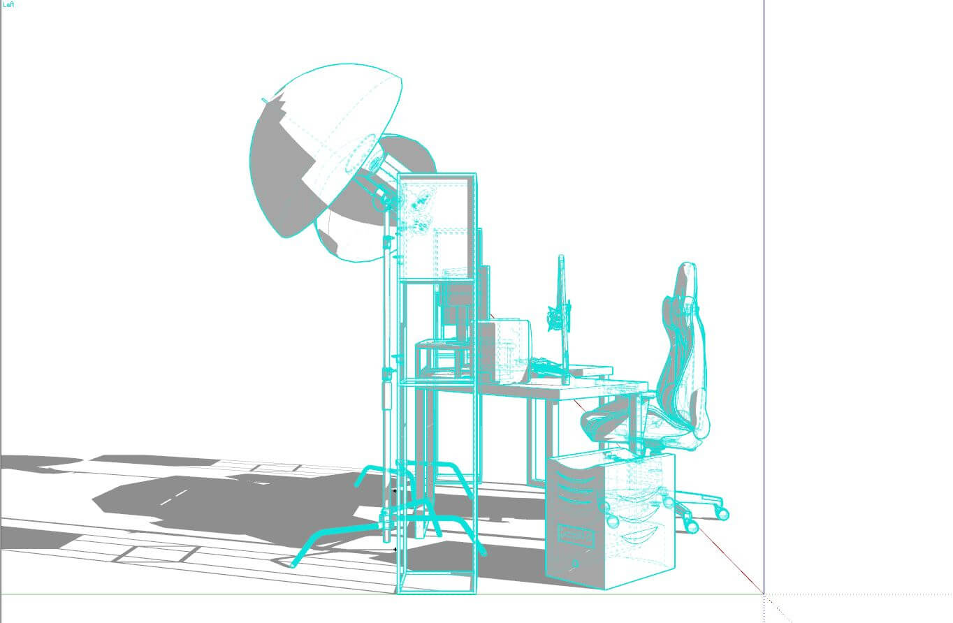 Influencer Desk Setup - 3D Model by AlphaGroup