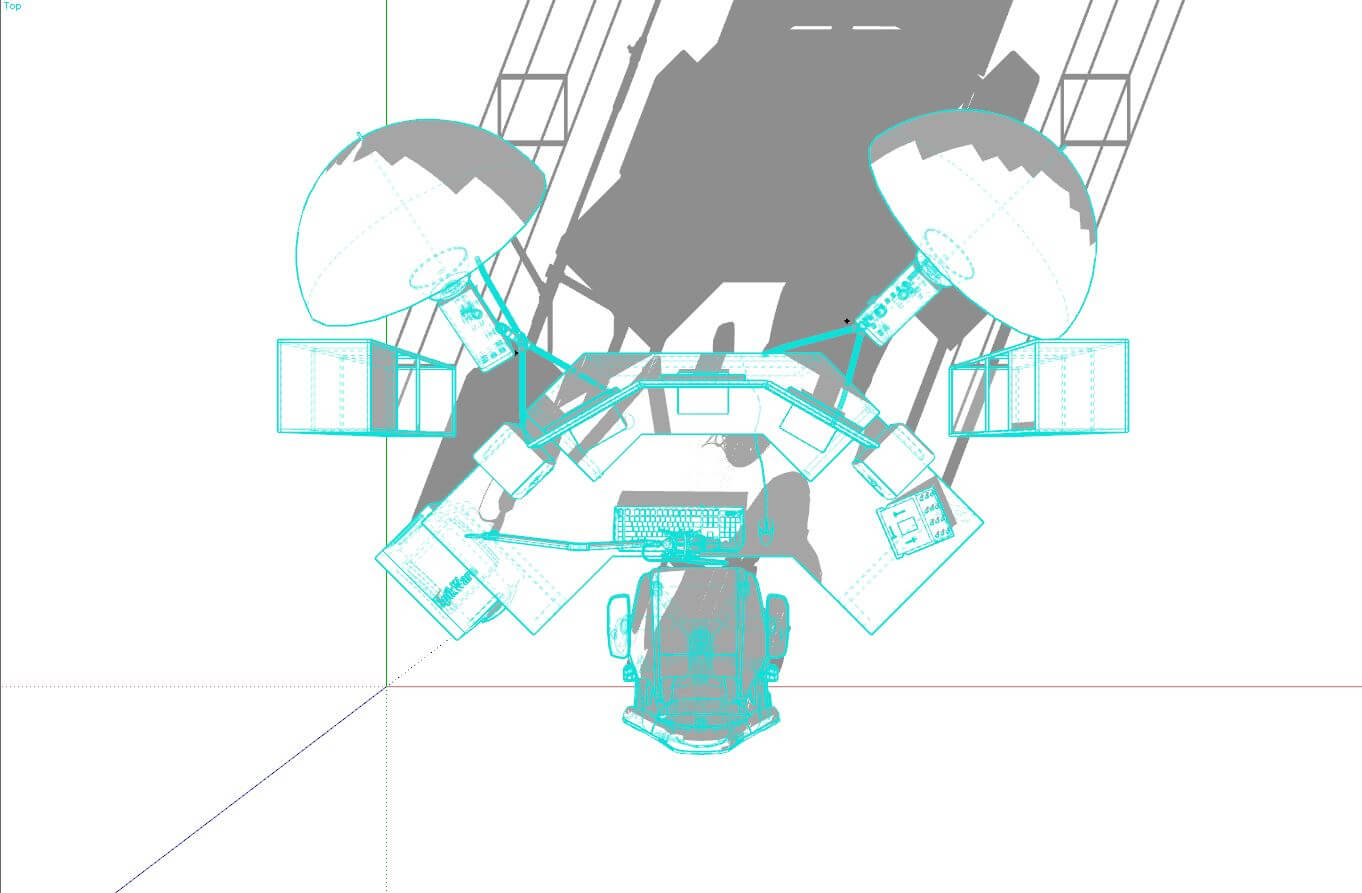 Influencer Desk Setup - 3D Model by AlphaGroup