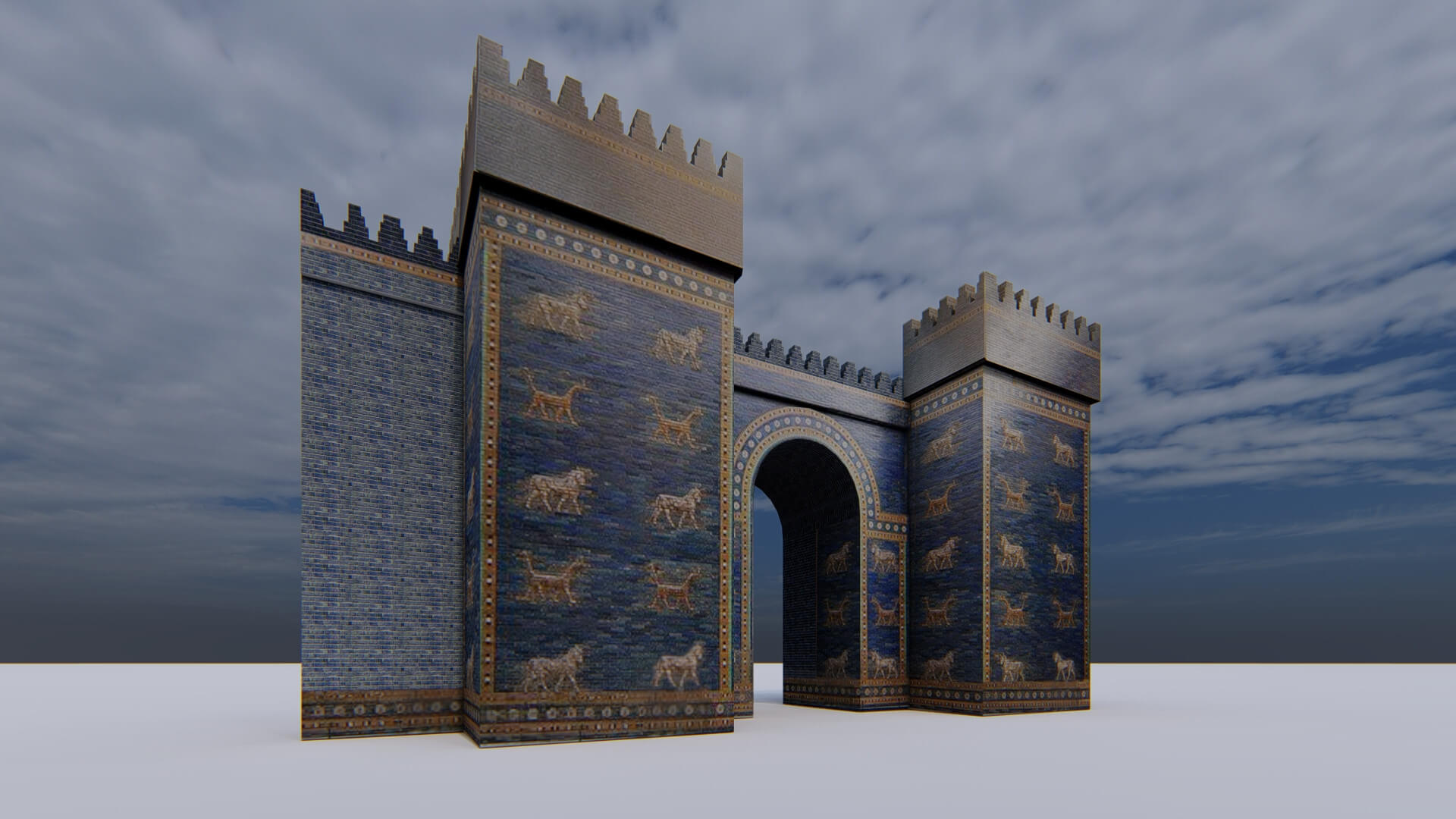 Ishtar Gate - 3D Model by AlphaGroup