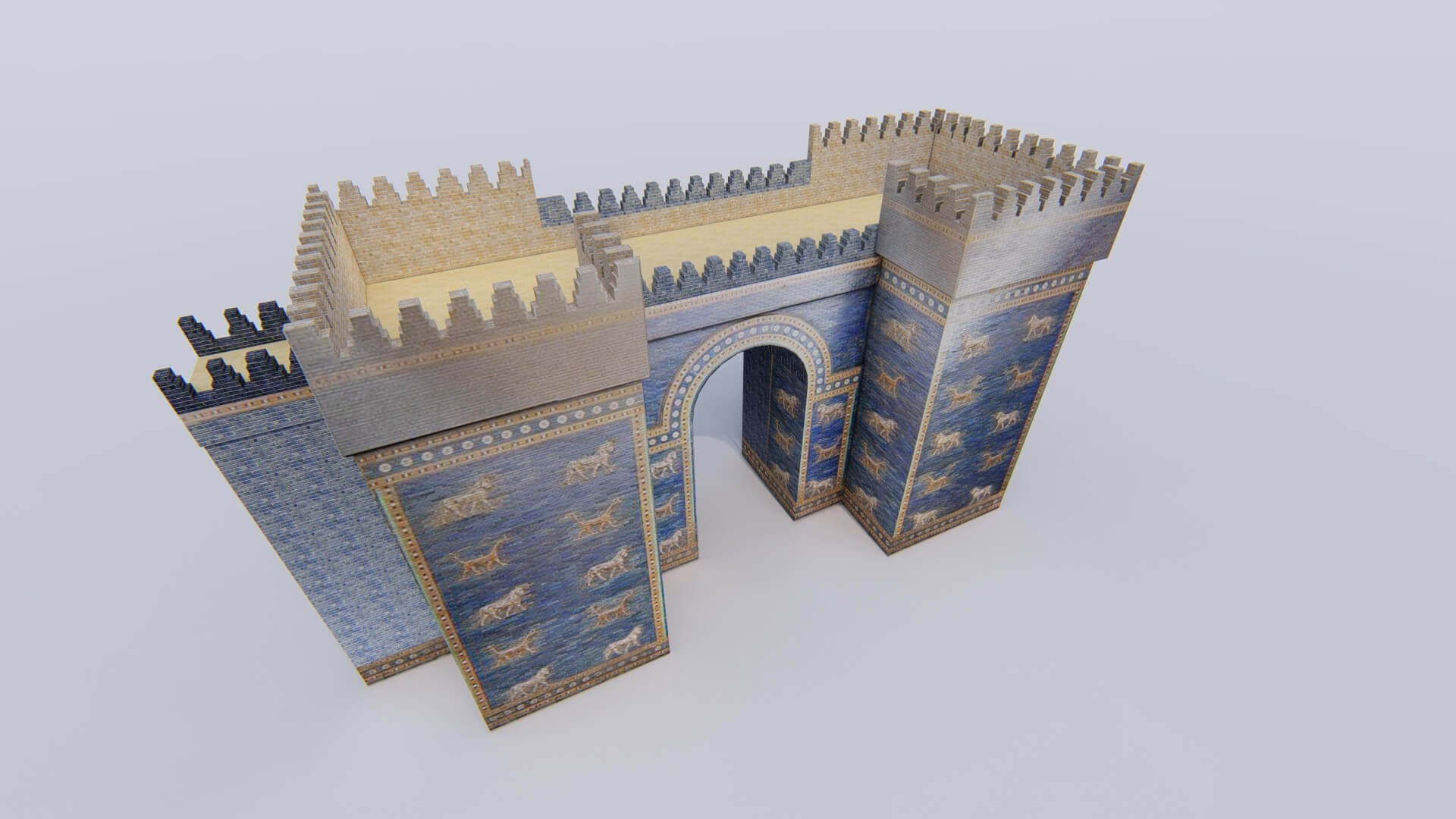Ishtar Gate - 3D Model by AlphaGroup