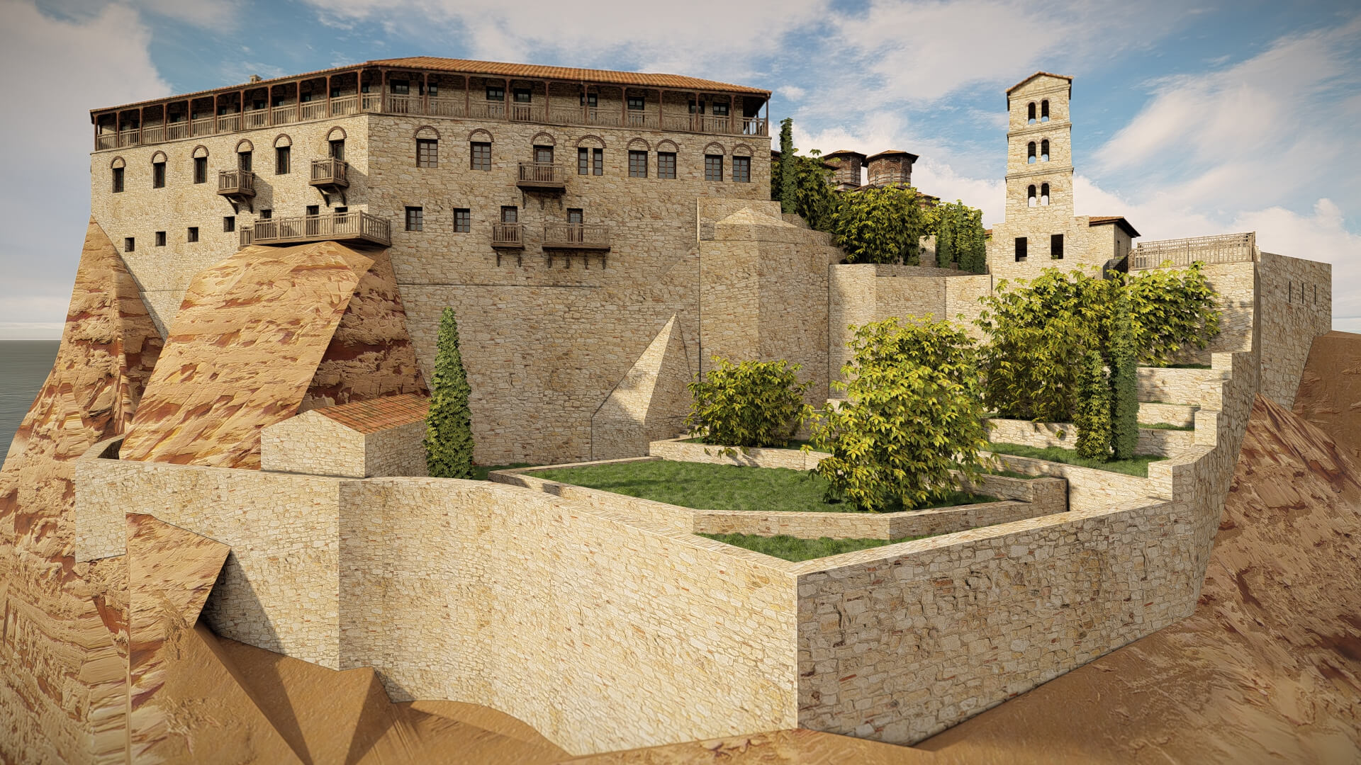 Island Citadel - 3D Model by AlphaGroup