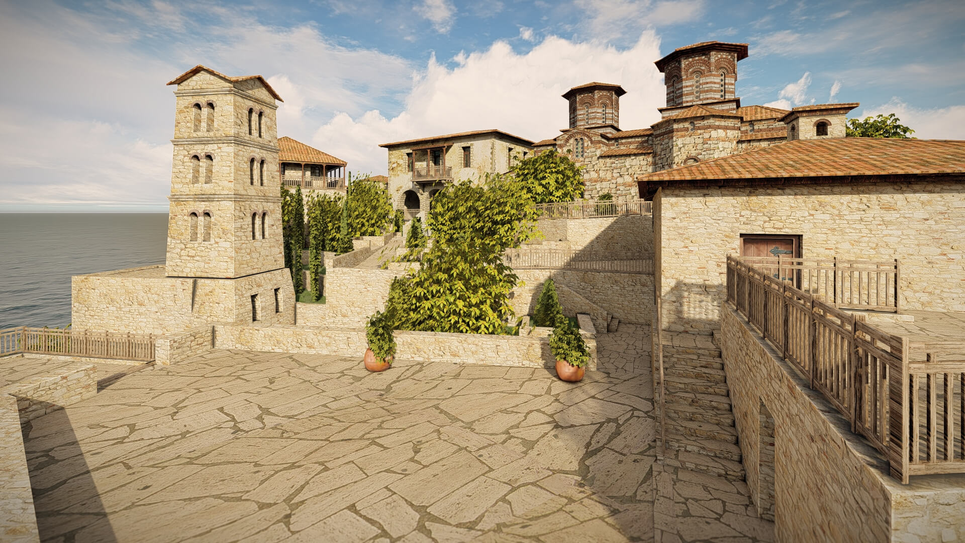 Island Citadel - 3D Model by AlphaGroup