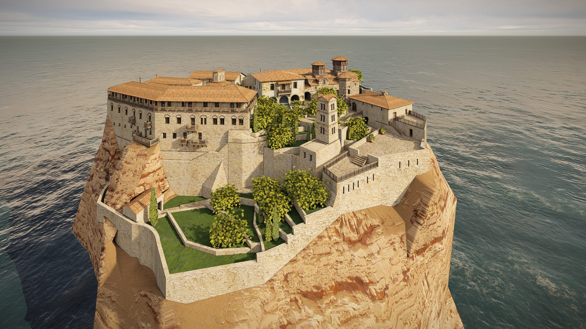 Island Citadel - 3D Model by AlphaGroup